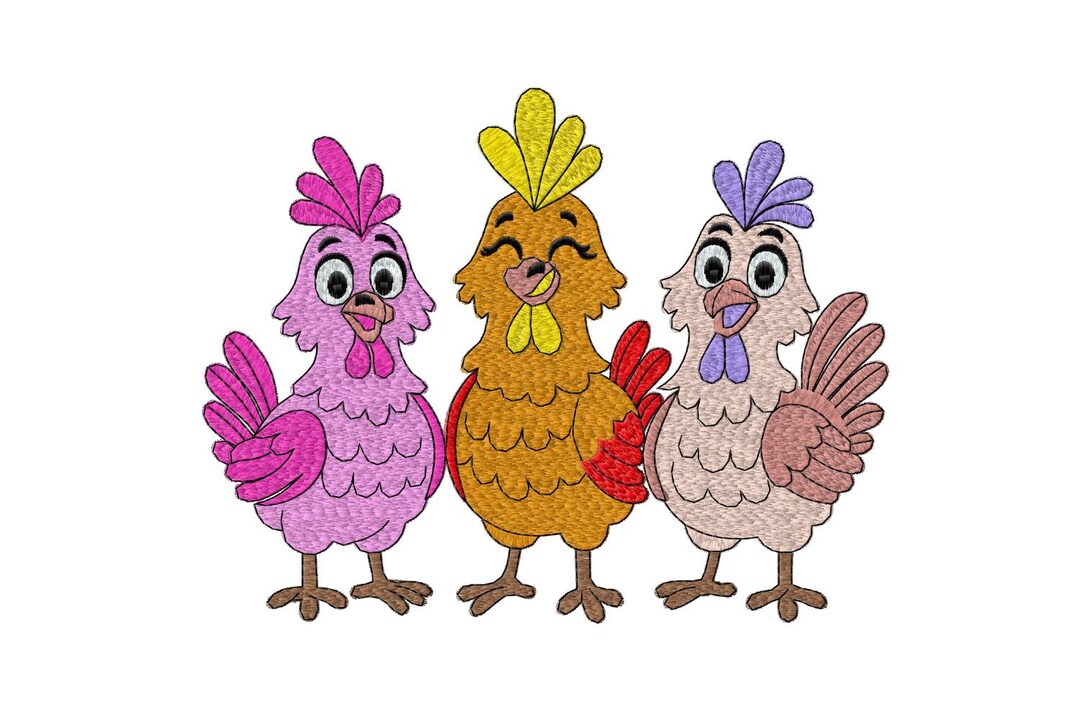 Cute Chicks Embroidery Designs – Set of 3 Digital Files – Baby Chicken ...