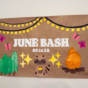Hand Painted Custom Kraft Paper Banner: Personalized Party Decor - Etsy
