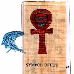 Anhk Symbol of Life Papyrus Bookmark. Papyrus. Egypt. Anhk. Bookmarks ...