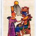 Hieroglyphic Alphabet Papyrus Bookmarks-tut and Aton Ray God of the Sun ...