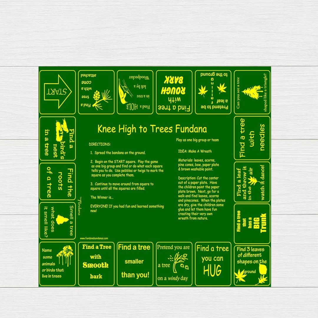Tree Scavenger Hunt Bandana: Kids Outdoor Game (ages 3-6) Introduce ...