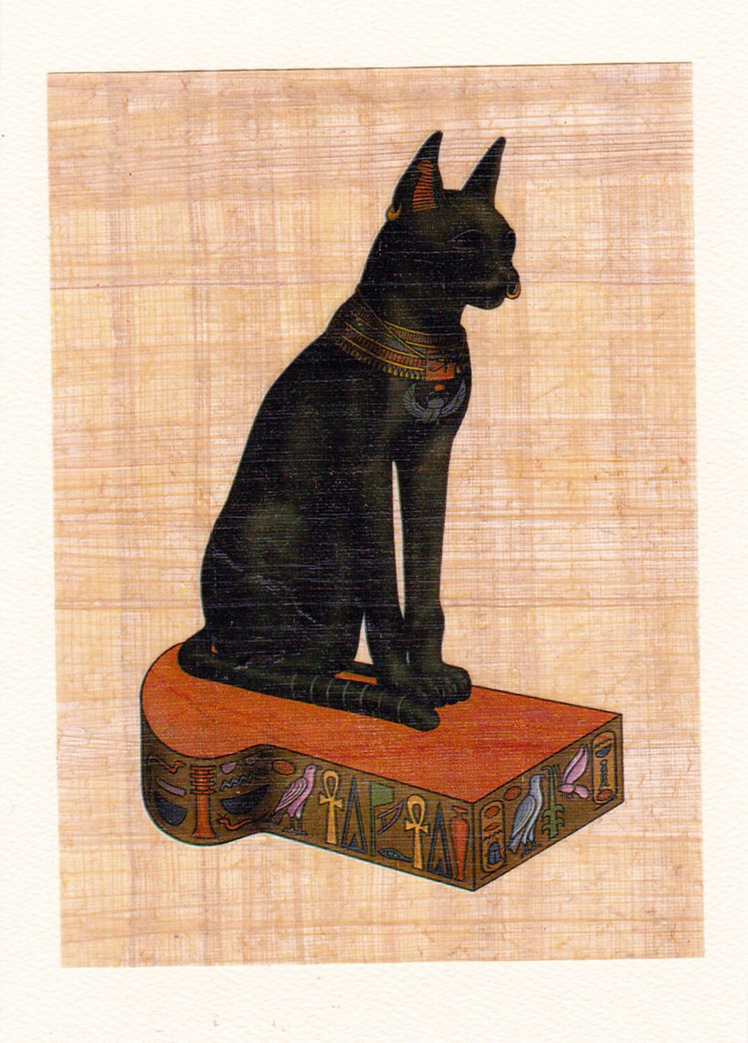 Black Cat Papyrus Card. Unique Gift for Cat Lovers. Nice Way to Send a ...