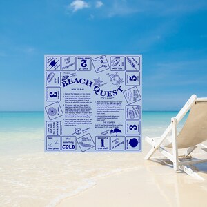 New! Beach Quest in Two Colors-ocean Blue, Sandy Natural! A Fun ...