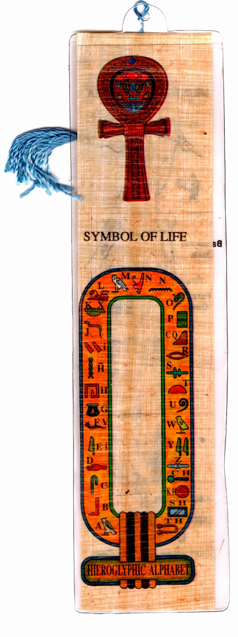 Anhk Symbol of Life Papyrus Bookmark. Papyrus. Egypt. Anhk. Bookmarks ...
