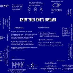 New! Knot Tying Game! Bigger Knots, Three Colors-navy, Royal Blue ...