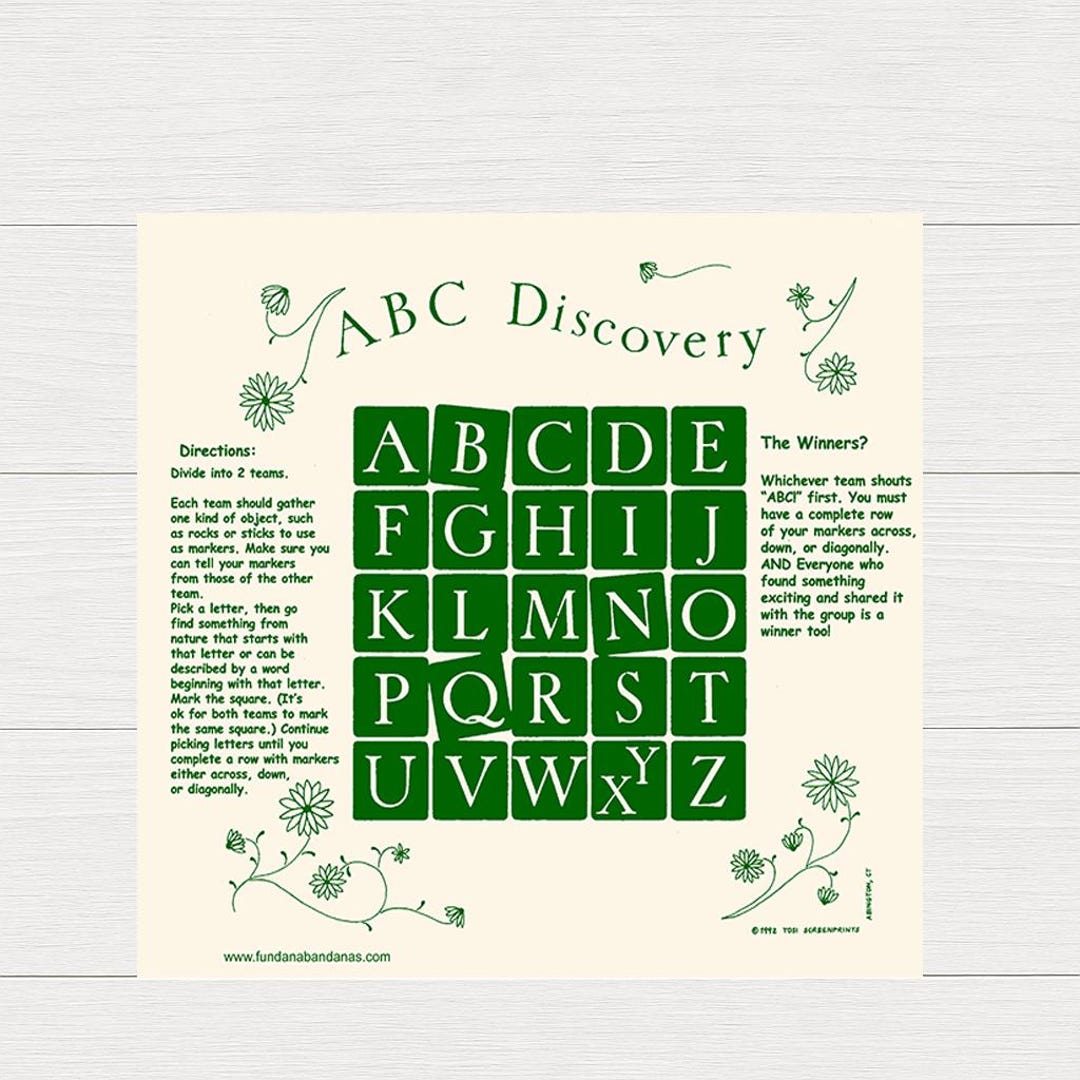 ABC Discovery Fundana – Nature Alphabet Scavenger Hunt & Bingo Game for ...