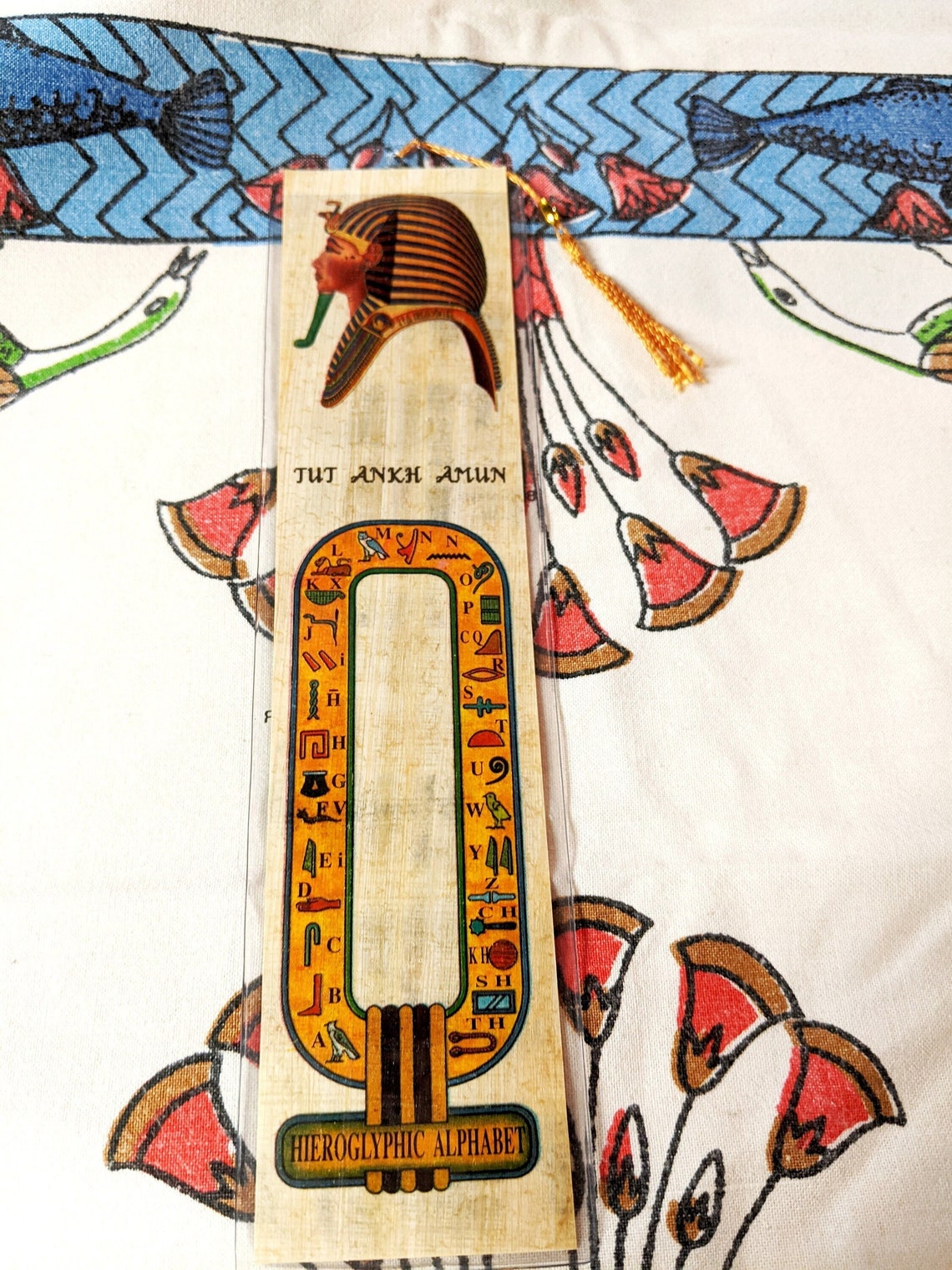 King Tut Egyptian Papyrus Bookmark Great for School Projects, Home ...
