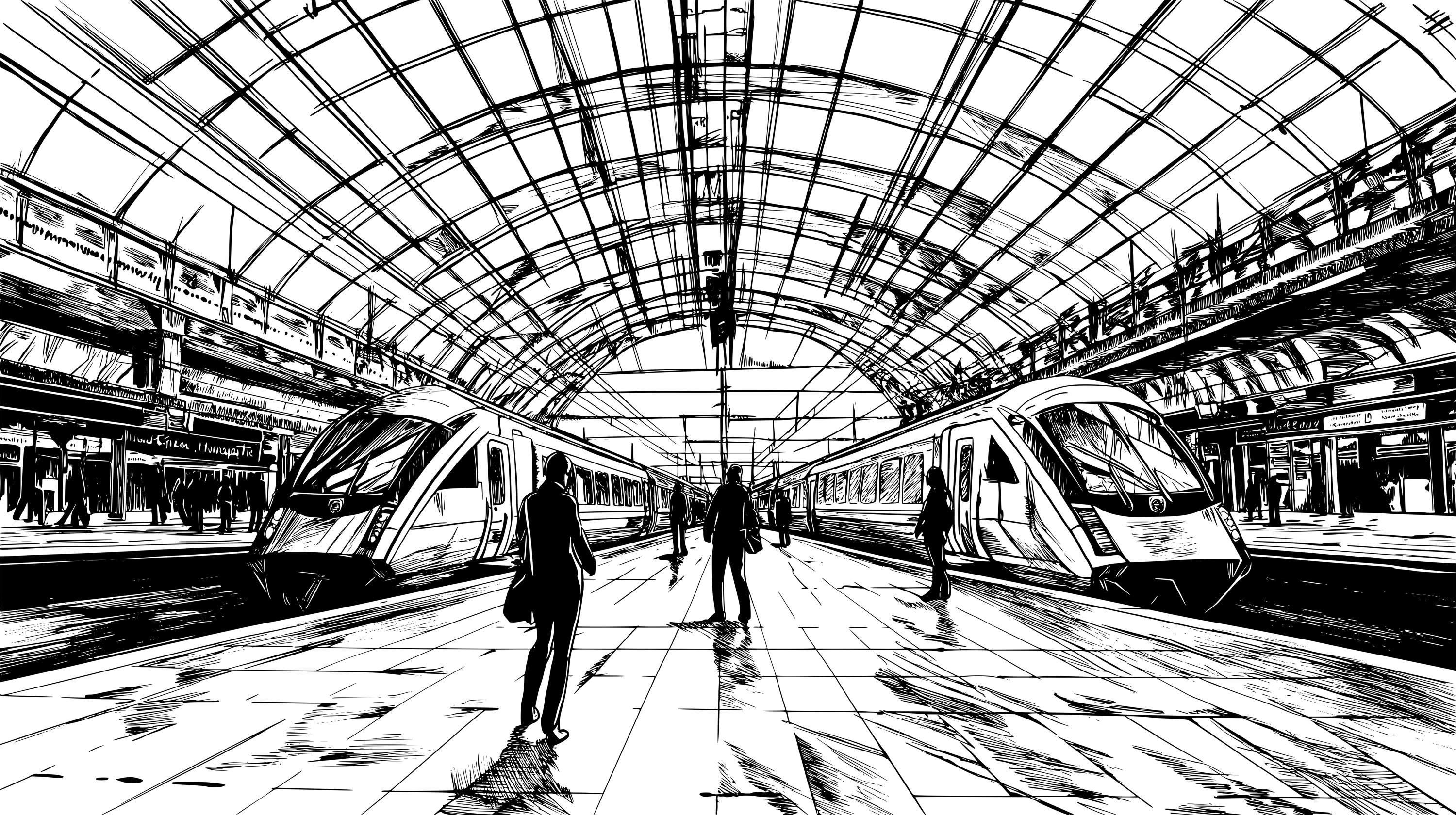 Manchester Piccadilly Station – Cityscape Wall Arts Printing, Designer ...
