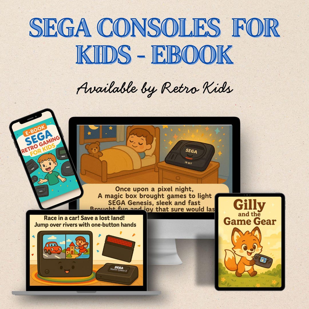 SEGA Time Machine: A Retro Adventure for Young Gamers! - Etsy