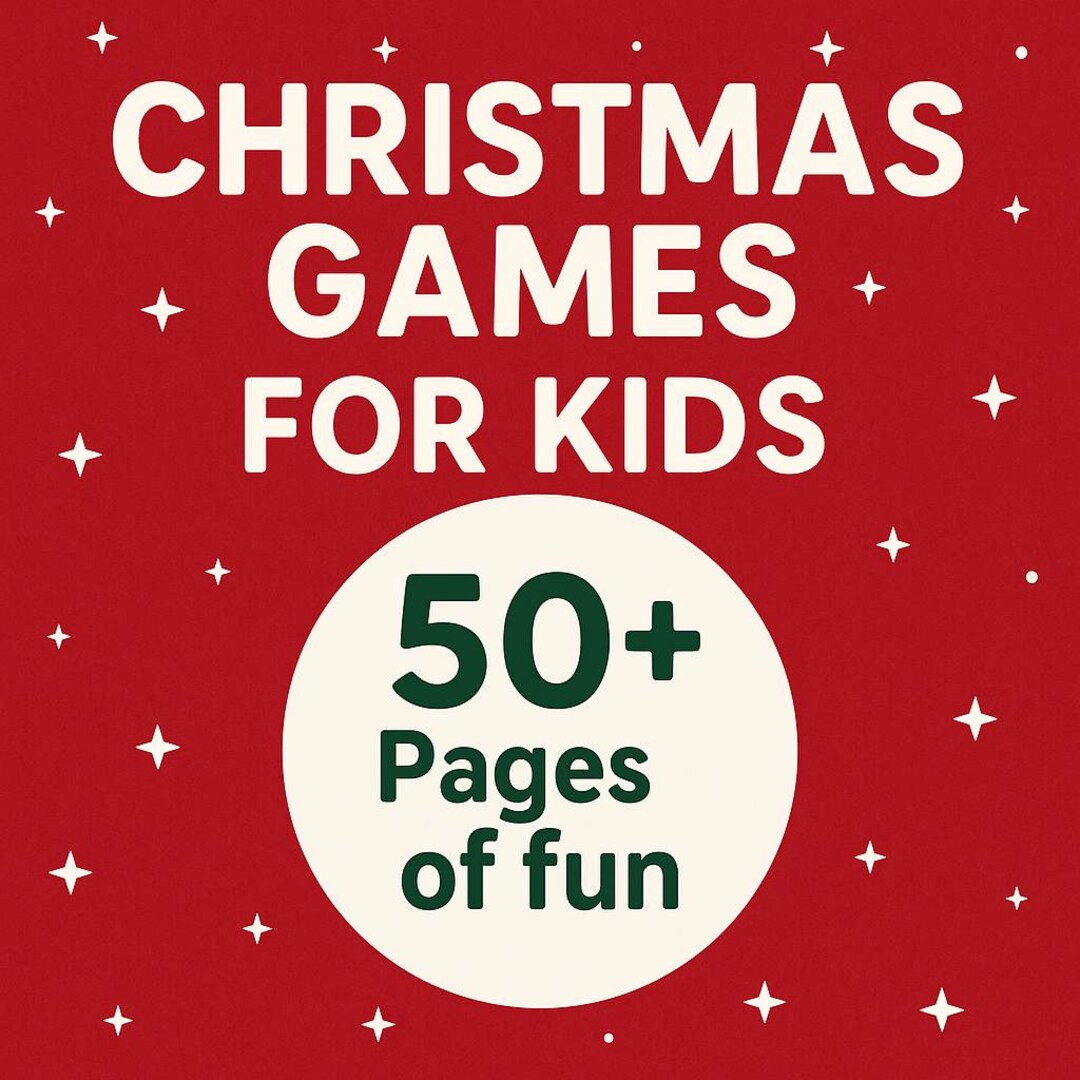 Christmas Games for Kids – Holiday Activity Book (printable PDF) Over ...