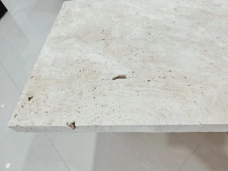 Natural Travertine Stone Coffee Table - Etsy