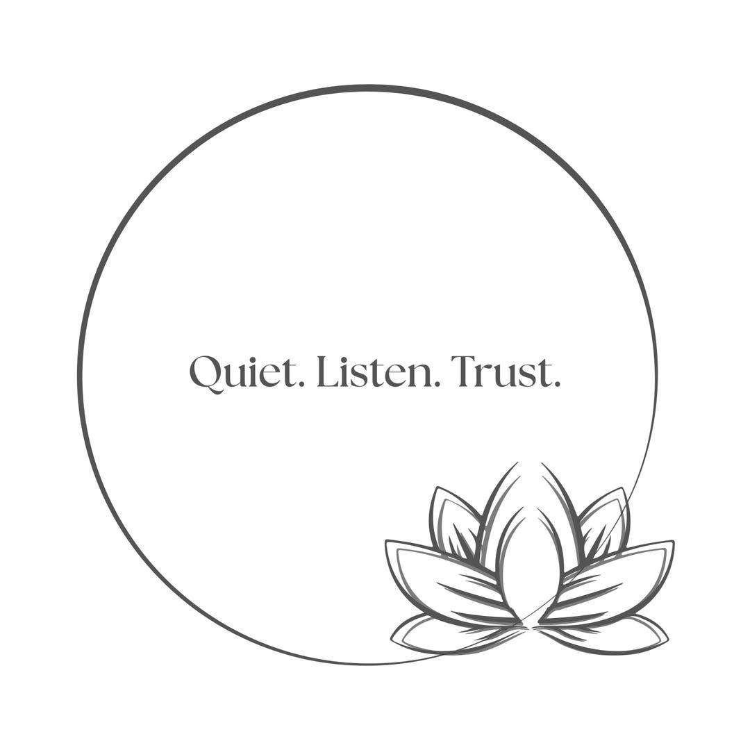 Quiet. Listen. Trust. – SVG PNG PDF Bundle for Cricut, Minimalist ...
