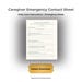 Caregiver Instructions Printable: Emergency & Daily Tasks PDF - Etsy