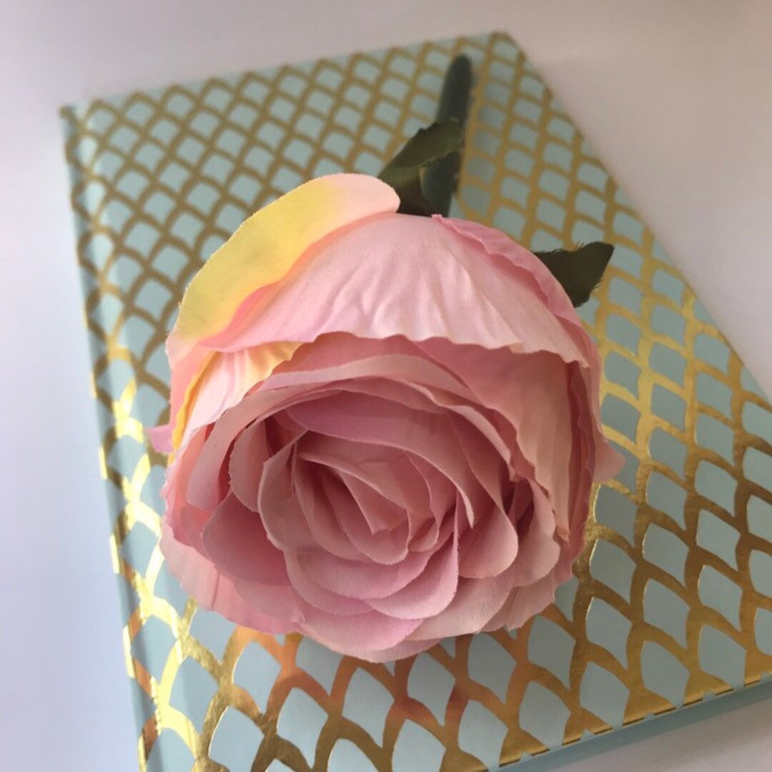 Pink Flower Pen . Cabbage Rose Bud . Luxury Pen - Etsy