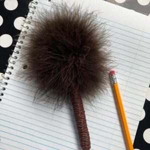 Fluffy Feather Pen . Clueless Pen - Etsy UK