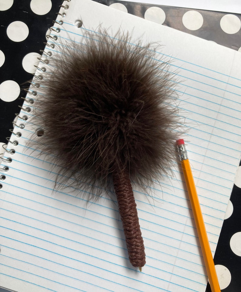 Fluffy Feather Pen . Clueless Pen | Etsy UK