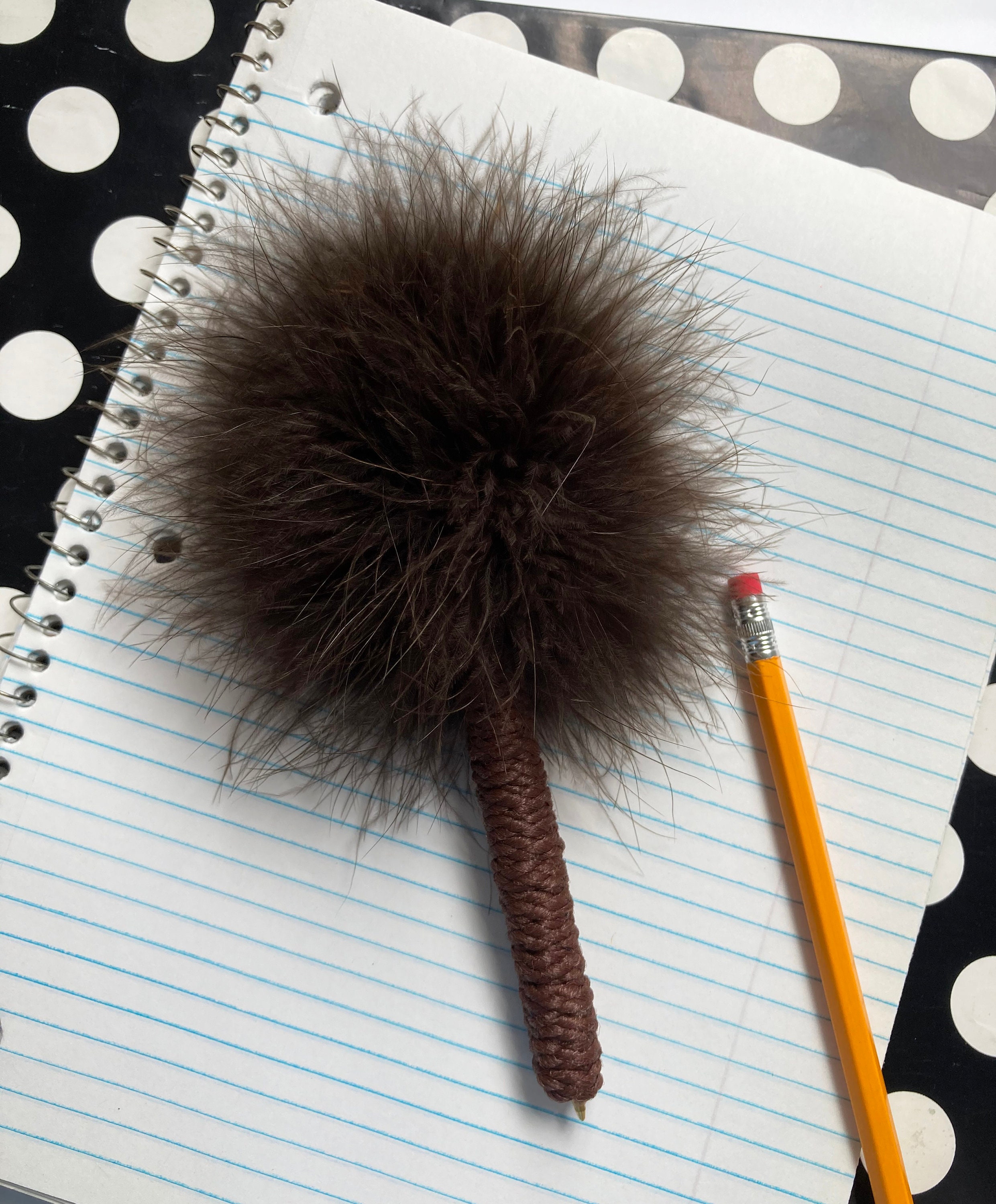Fluffy Feather Pen . Clueless Pen - Etsy UK