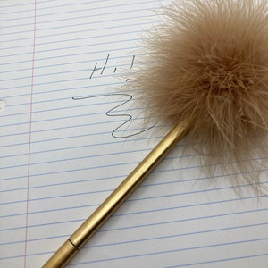 Metallic Fluffy Gel Pen . Clueless Pen - Etsy