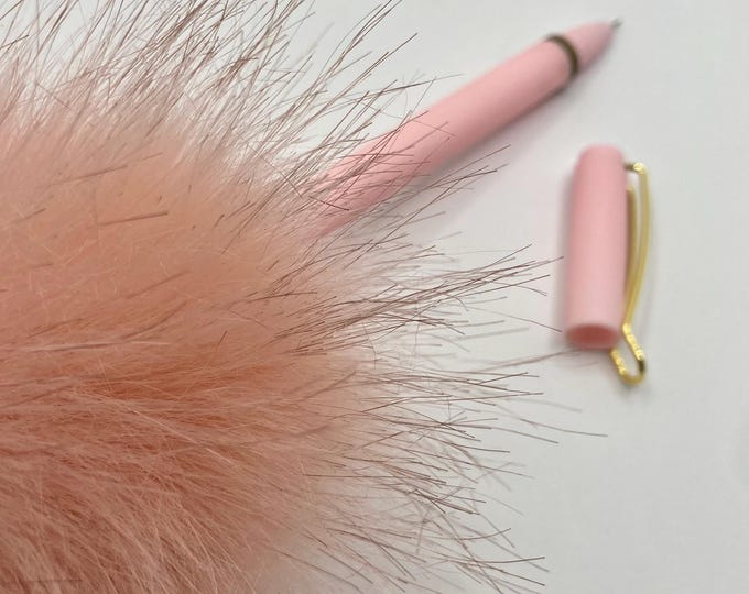 Fuzzy Pen . Fluffy Pink Pen . Clueless Pen - Etsy