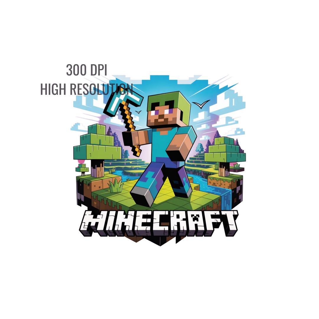 Mine Digital Print Craft Game Art PNG SVG Format 300 DPI Gamer Wall Art ...