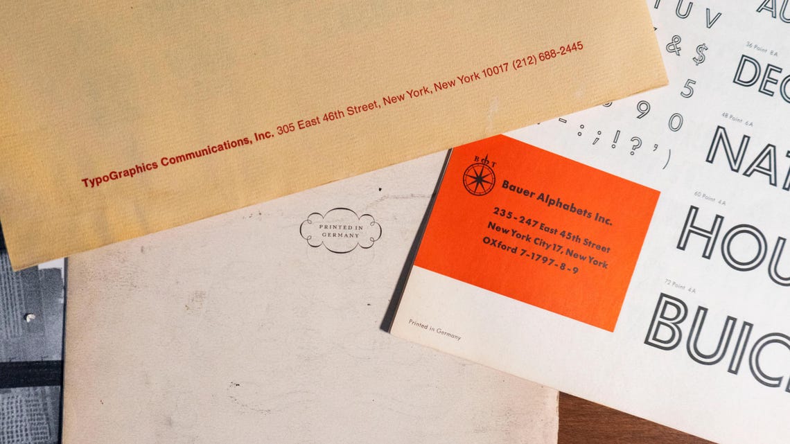 Vintage Type Specimen Graphic Design Typography Booklets - Etsy