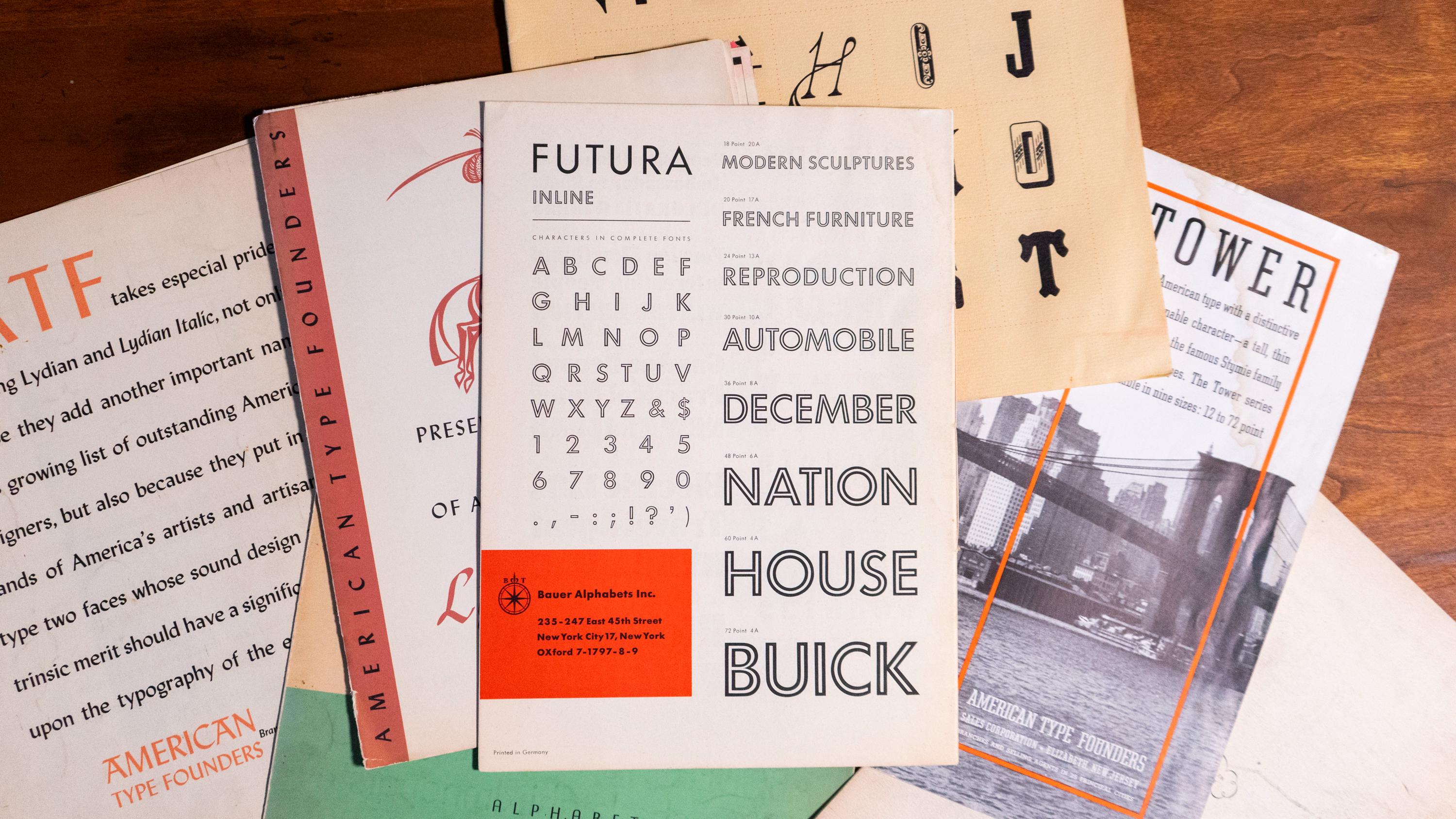 Vintage Type Specimen Graphic Design Typography Booklets - Etsy