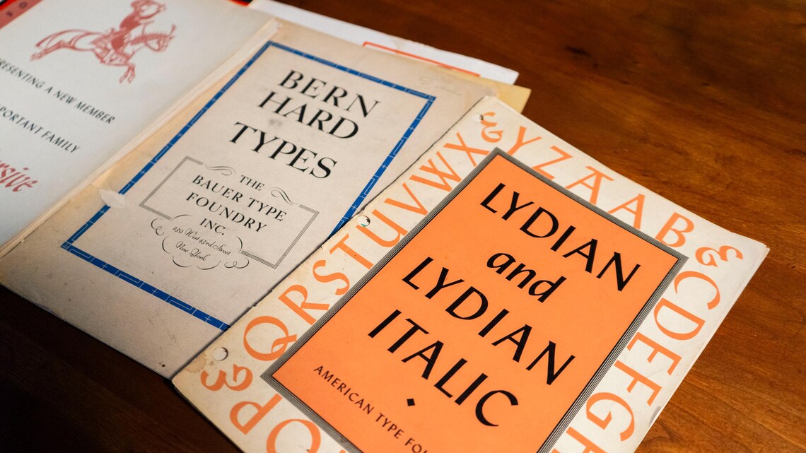 Vintage Type Specimen Graphic Design Typography Booklets - Etsy