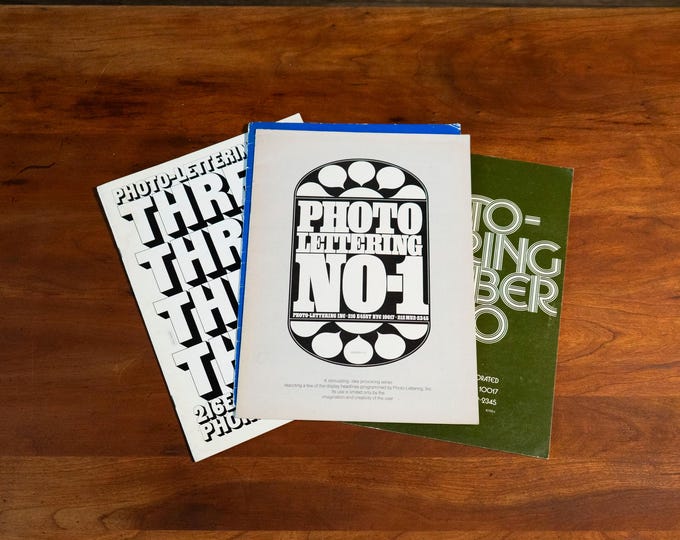 Rare Type Specimen Books Photo Lettering Ed Benguiat Graphic Design - Etsy