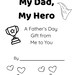 Printable Father’s Day Mini Booklet for Kids – Fill-in-the-blank Gift ...