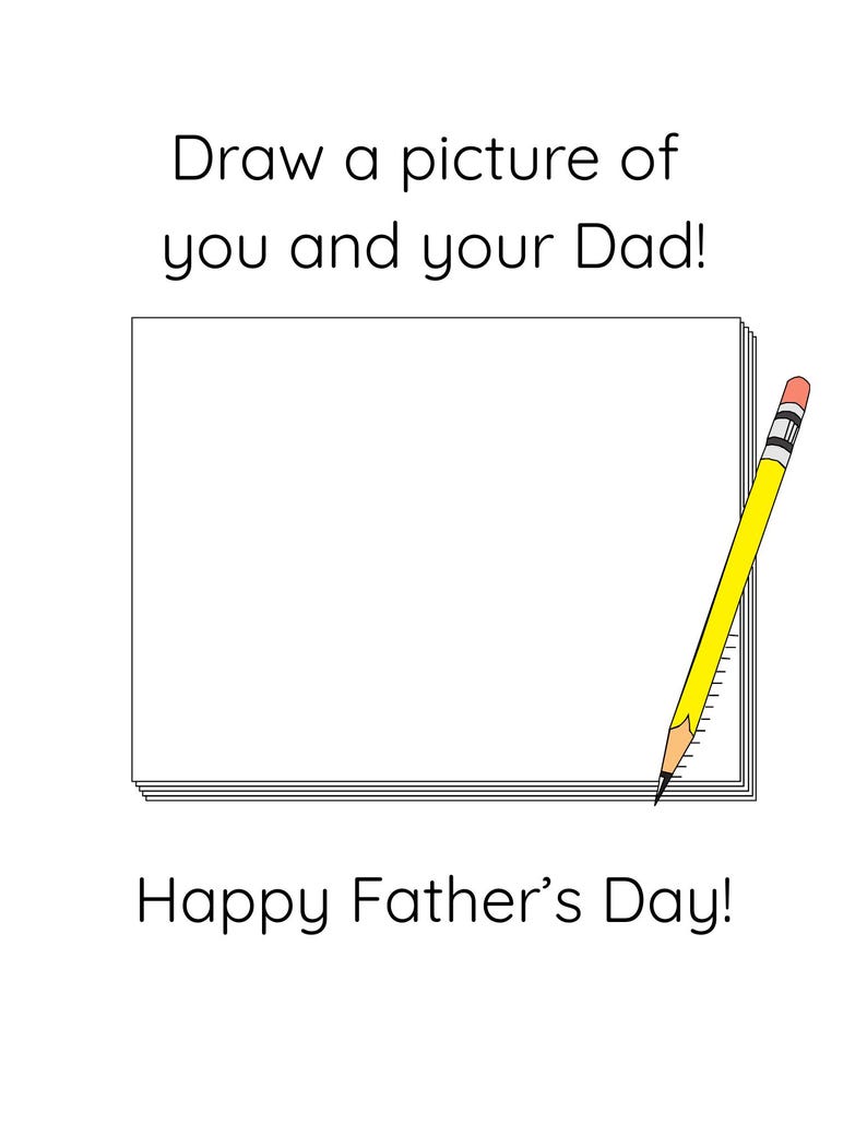 Printable Father’s Day Mini Booklet for Kids – Fill-in-the-blank Gift ...