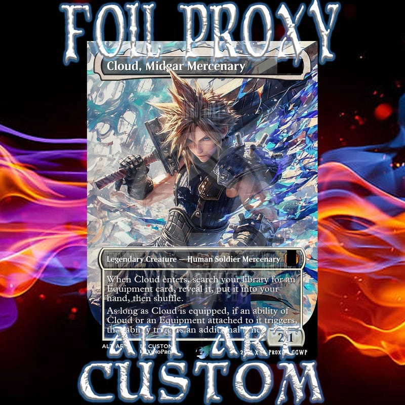 Is Cloud Strife in Final Fantasy Vii - Etsy UK