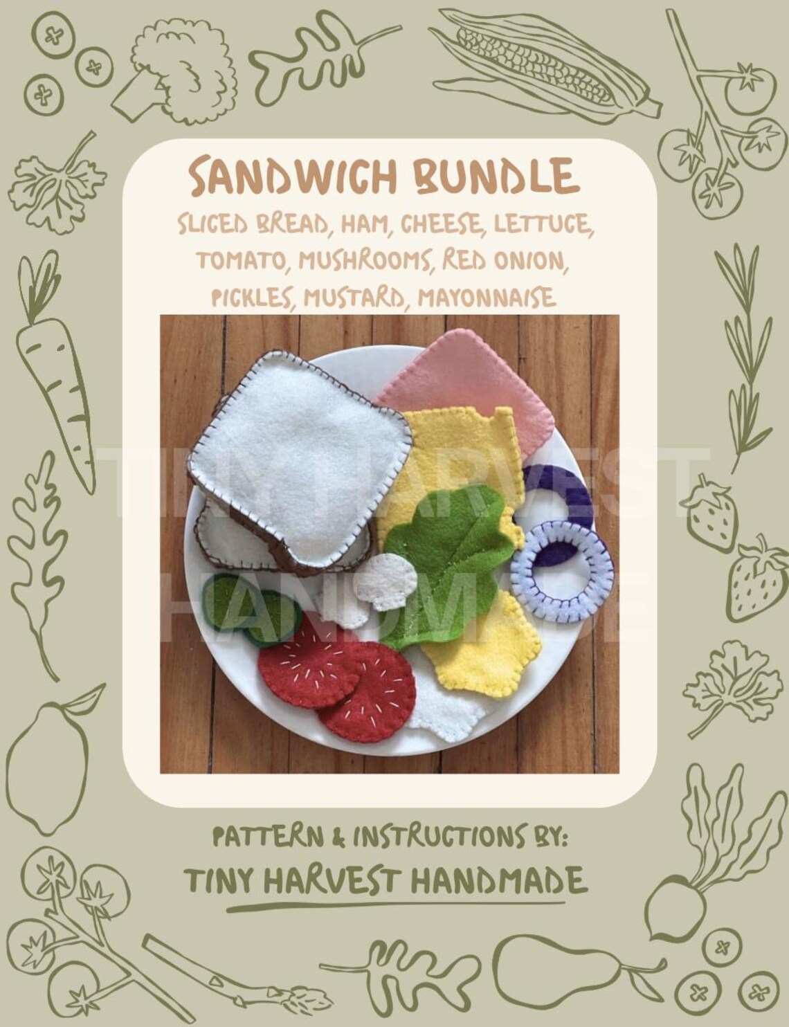 Felt Food - Sandwich Bundle - Sewing Pattern PDF - Etsy
