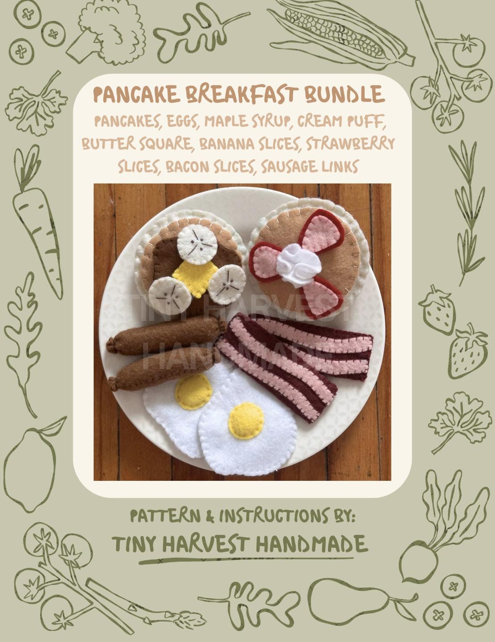 Felt Food - Pancake Breakfast Bundle - Sewing Pattern PDF - Etsy