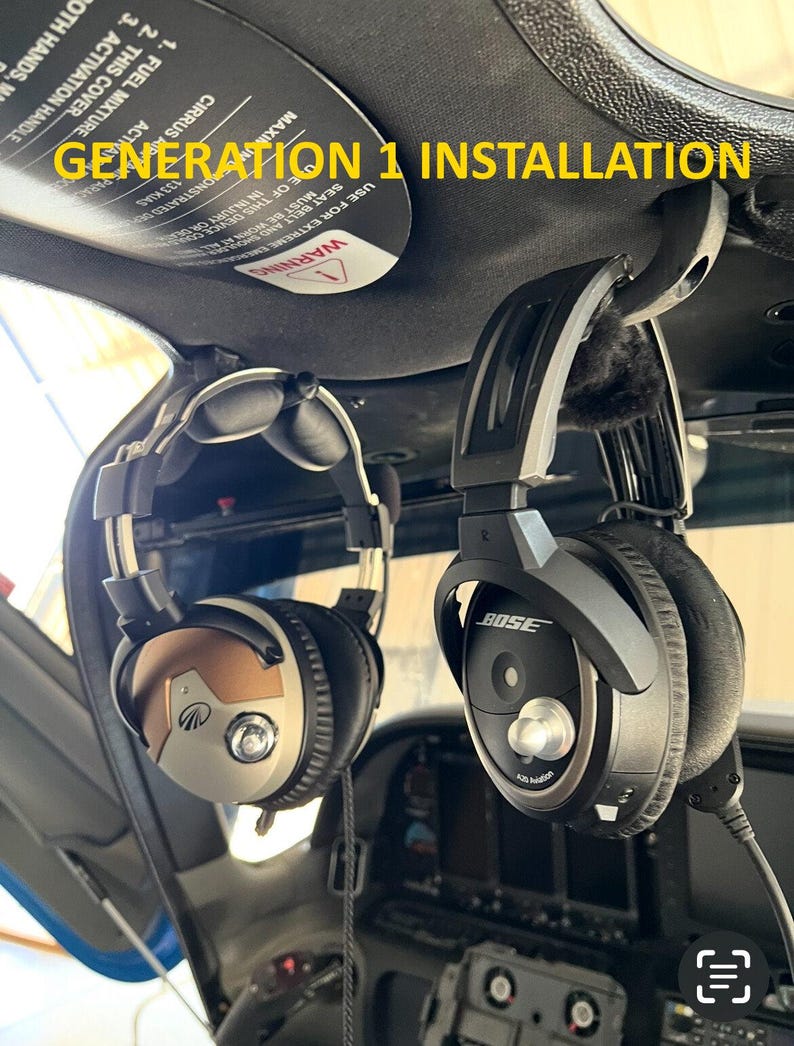 Cirrus SR20/SR22 Overhead Headset Holder Brackets (pair) - Etsy