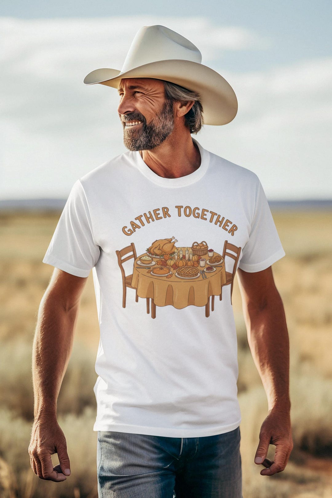 Gather Together Thanksgiving T-shirt: Family Dinner Outfit - Etsy
