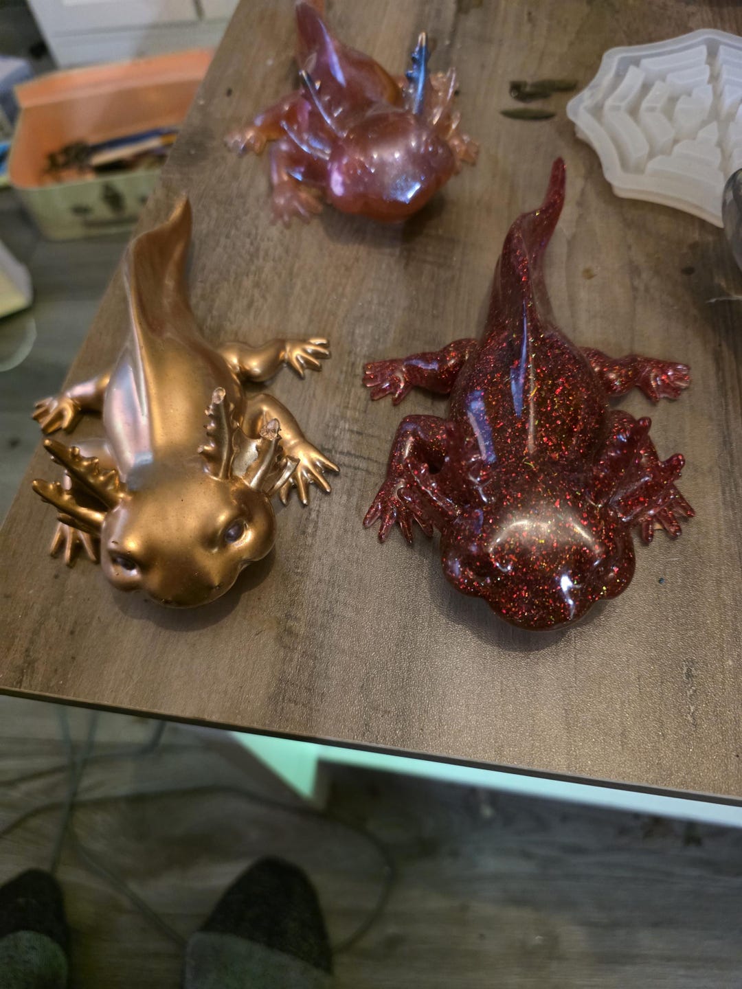 Resin Axolotls in a Colour of Your Choice - Etsy