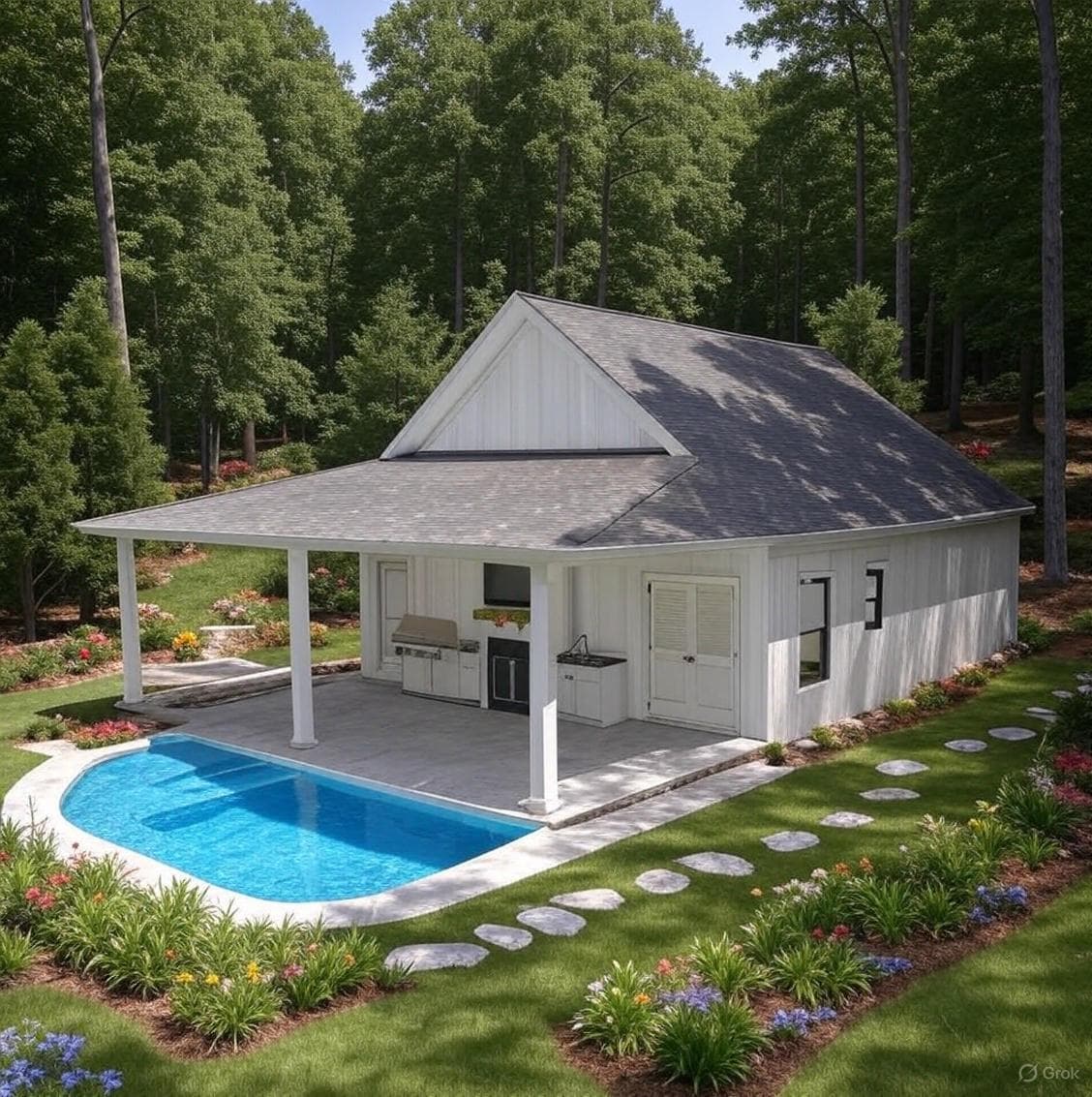 POOL HOUSE PLANS - 1000 Sqft - Etsy
