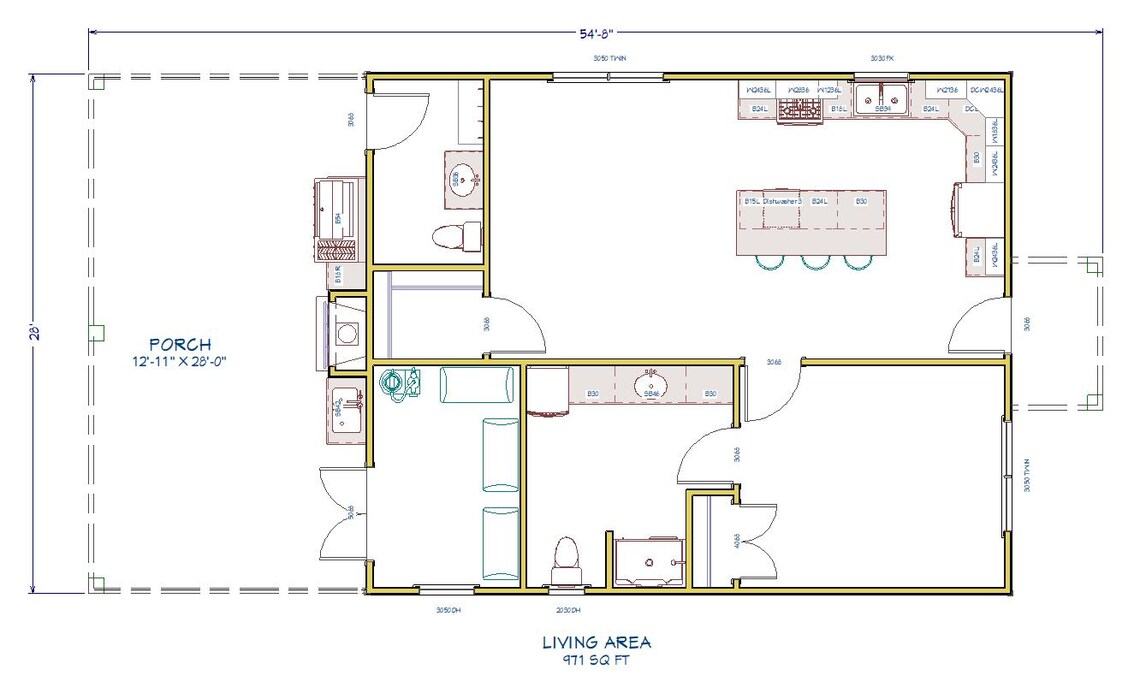 POOL HOUSE PLANS - 1000 Sqft - Etsy