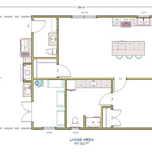 POOL HOUSE PLANS - 1000 Sqft - Etsy