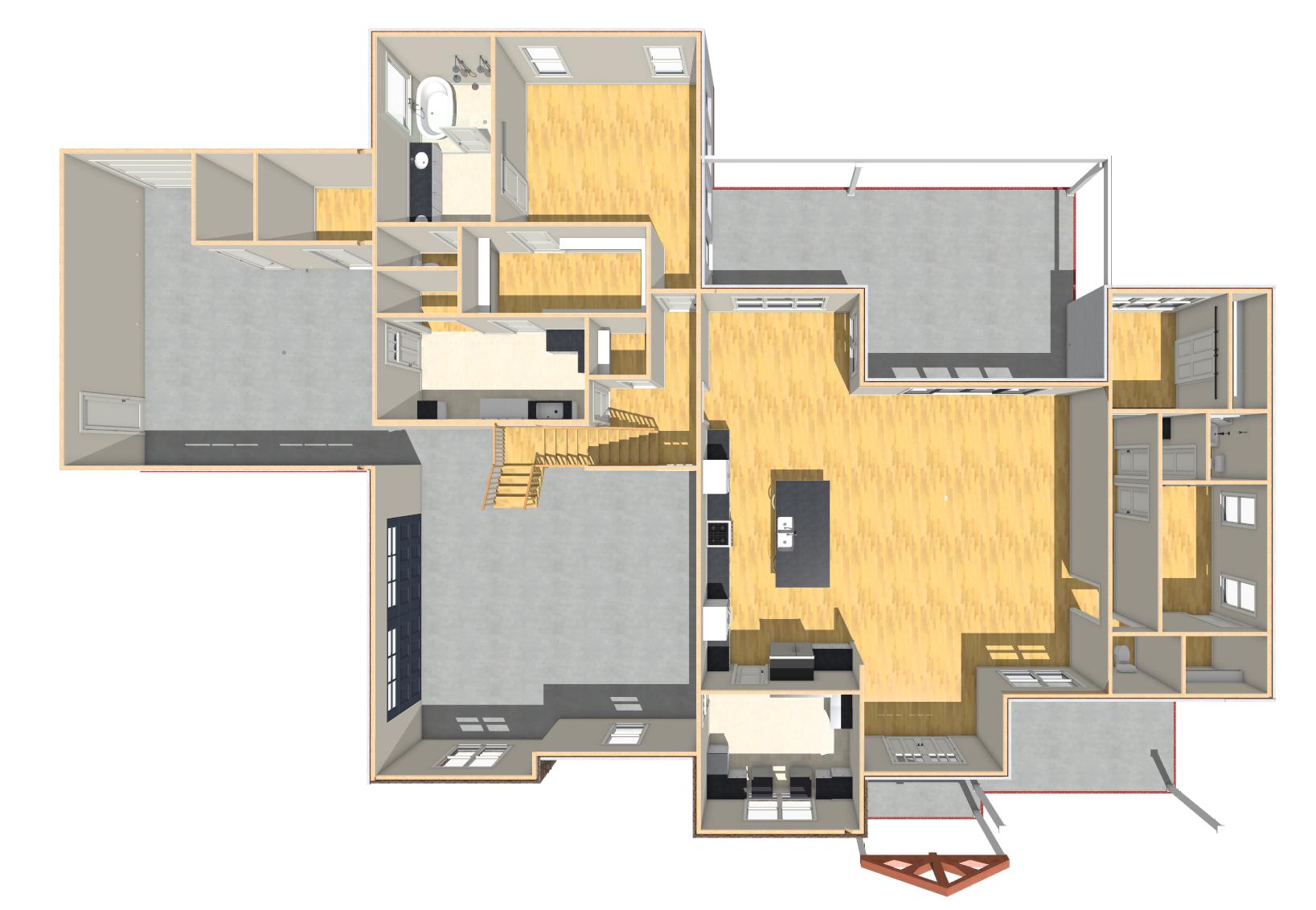 Custom 4 Bedroom Farmhouse Plans - 3500 Sqft - Etsy