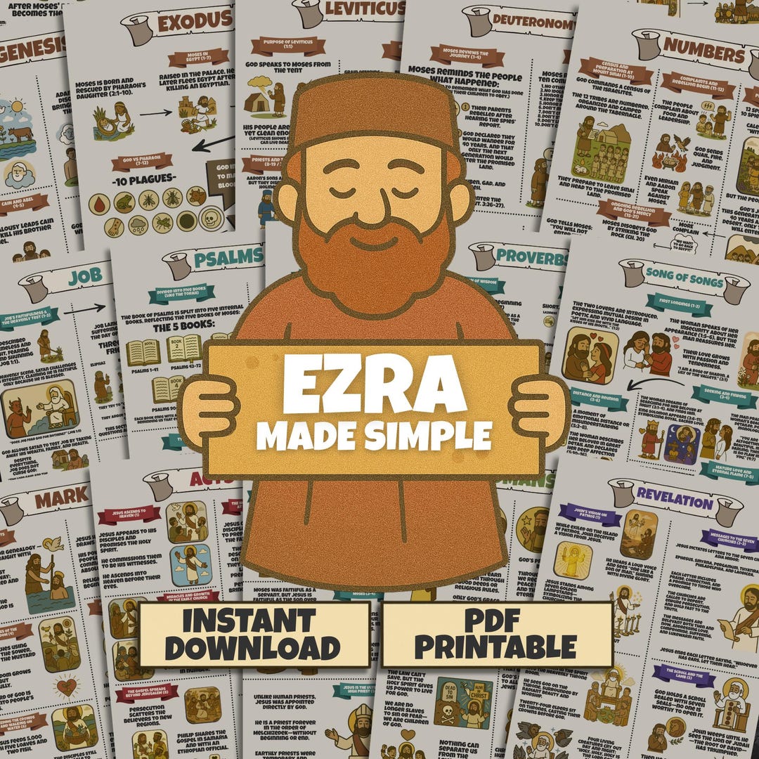 Ezra Bible Study Guide: Old Testament Visual Notes (PDF Download) - Etsy