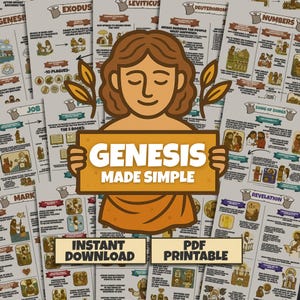 Genesis Visual Bible Study Guide: Old Testament Printable (PDF) - Etsy