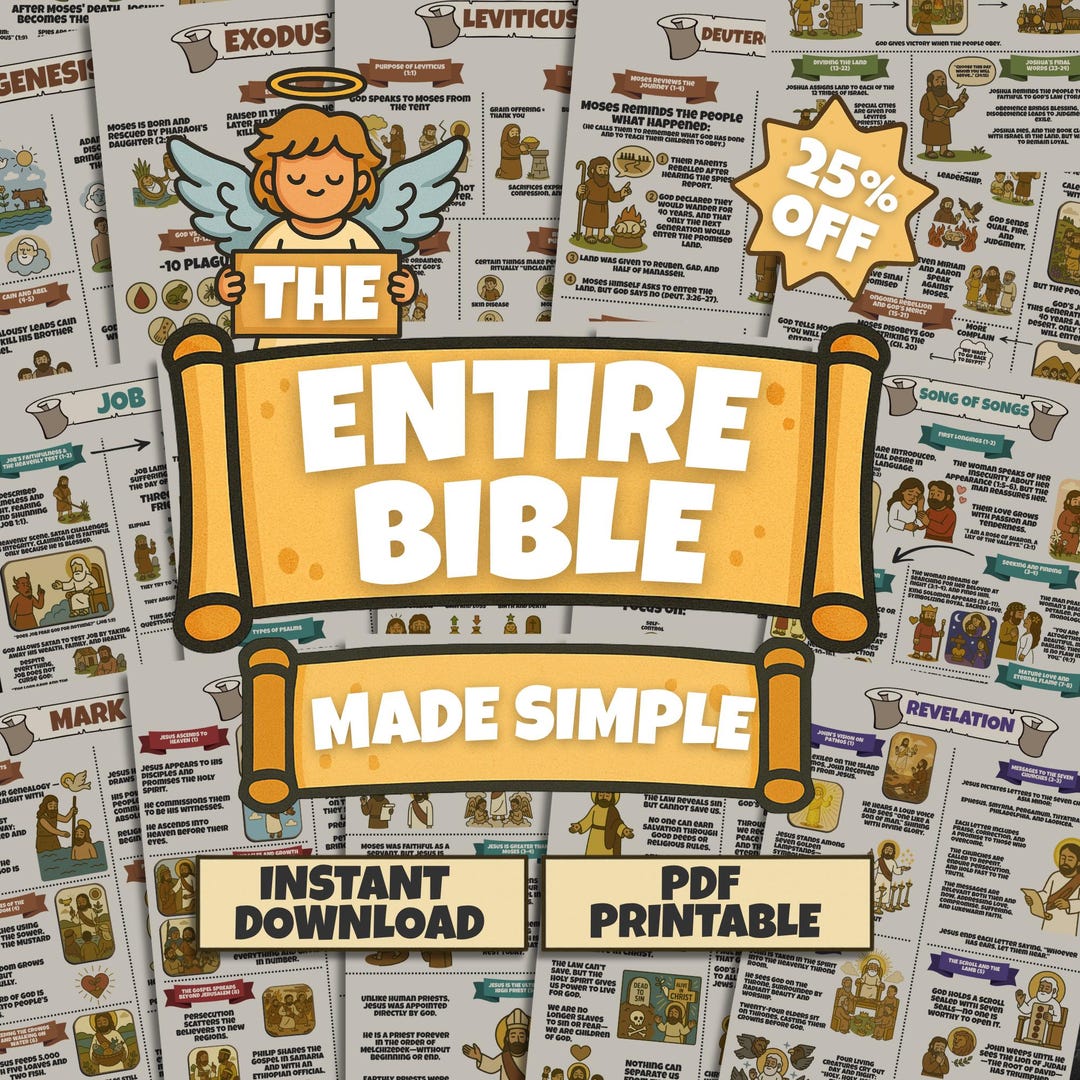 Bible Made Simple Bundle Visual Study Guide Old and New Testament ...