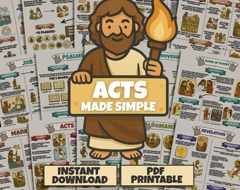 John Visual Bible Study Guide: New Testament Christian Printable (PDF ...