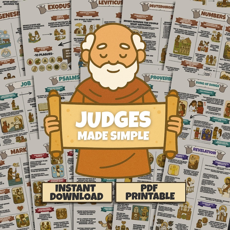 Judges Bible Study Guide: Visual Old Testament Summary (digital ...