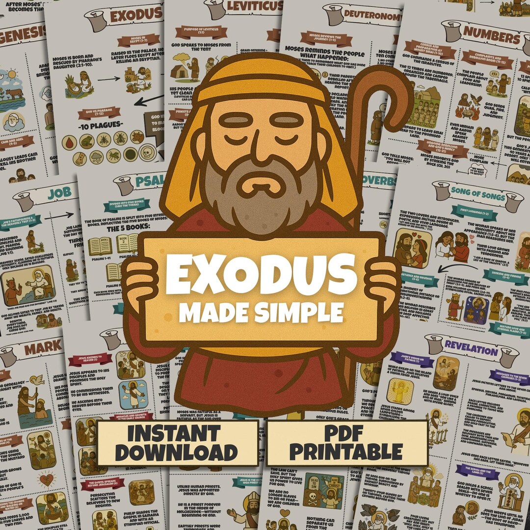 Exodus Made Simple PDF | Visual Bible Study Guide | Old Testament ...