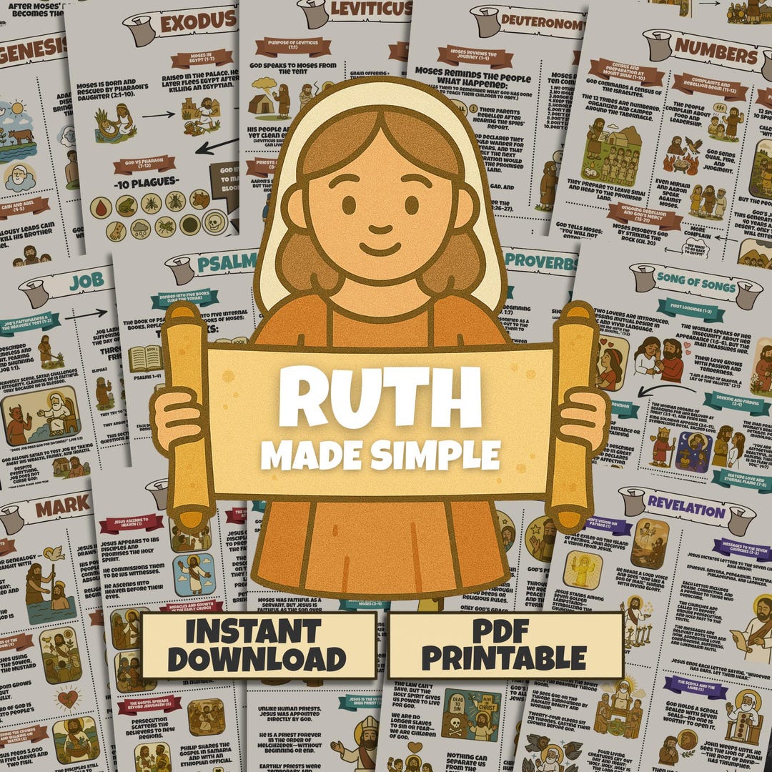 Ruth Made Simple PDF | Visual Bible Study Guide | Old Testament ...