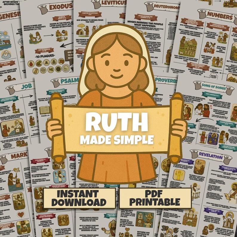Ruth Made Simple PDF | Visual Bible Study Guide | Old Testament ...