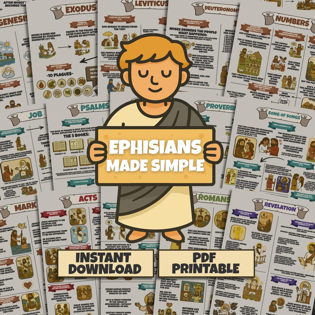 Ephesians Made Simple PDF Visual Bible Study Guide New Testament ...