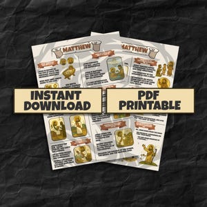 Matthew Bible Study Guide: Visual New Testament Summary (PDF Download ...